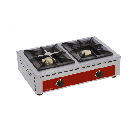 Réchaud de table - 2 feux vifs (7+5 kW)