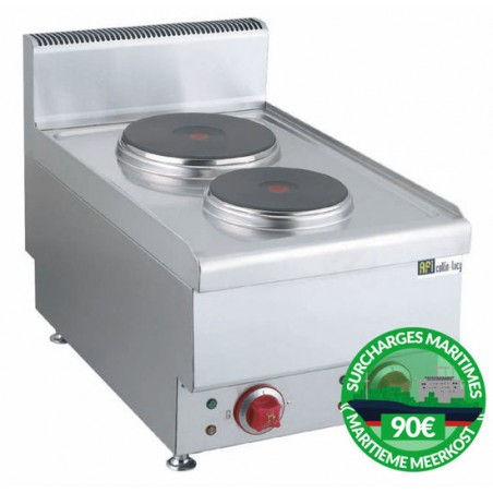 Plaque électrique - 2 zones de cuissonde chauffe 650 (JUS-TZ-2)